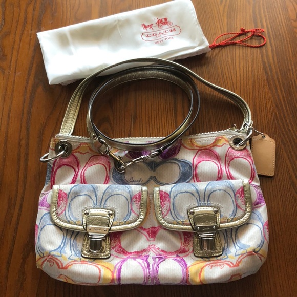 Coach | Bags | Rare Coach Poppy Signature Hippie Hobo | Poshmark